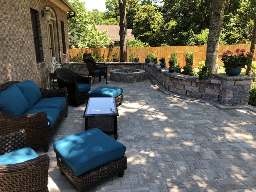 Raised Patio - NeSmith Landscapes